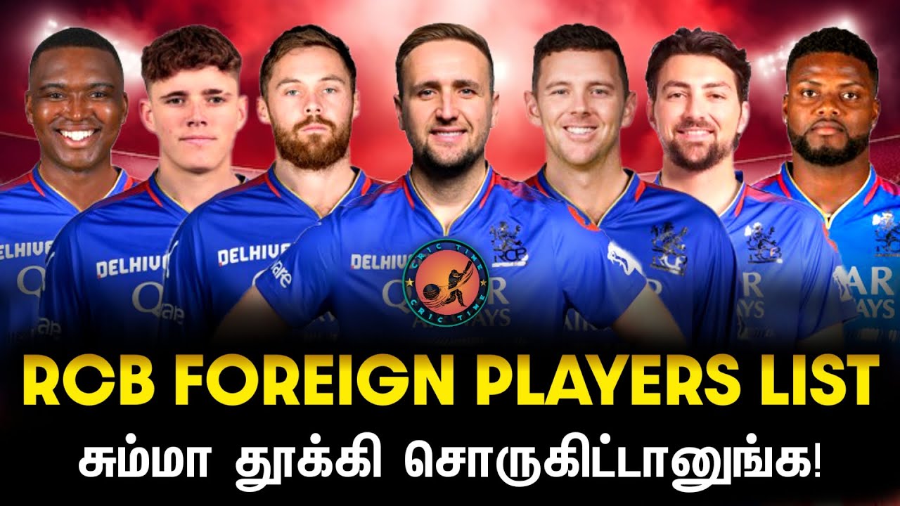 🔴LIVE : RCB Foreign Players List IPL 2025💥| List of quality foreign ...