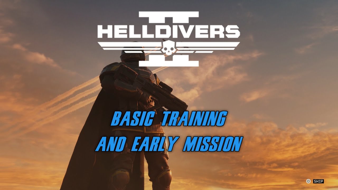 Helldivers 2 - Basic Training and Early Mission - YouTube