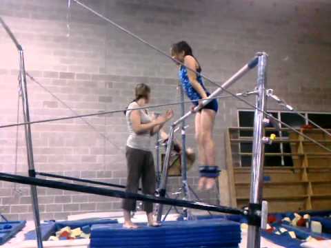 Gymnastics Raegan's First Kip