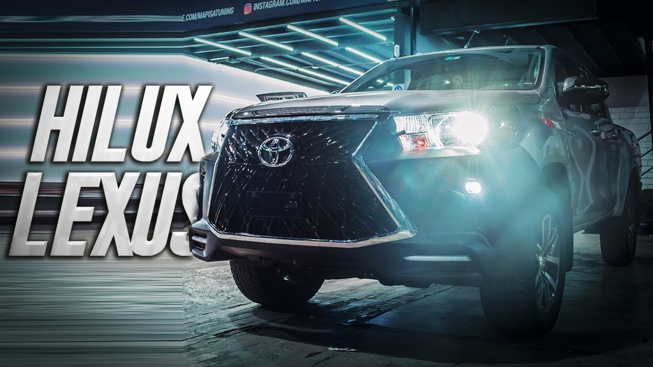 TOYOTA HILUX CON BUMPER LEXUS!! KIT DE CONVERSION!! - YouTube