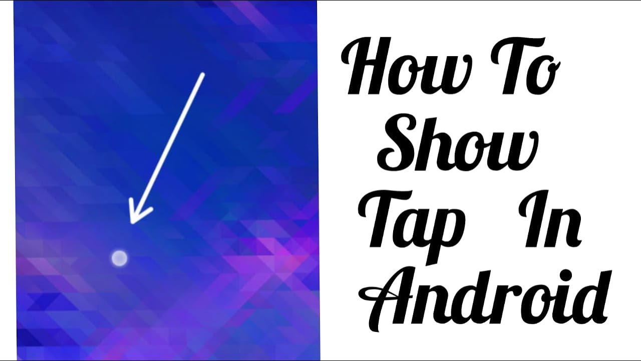 How To Enable Touch Pointer On Android With Only Settings Touch Pointer Setting Setting