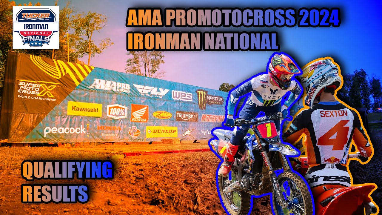 AMA Pro Motocross 2024 Ironman National : QUALIFYING RESULTS - YouTube