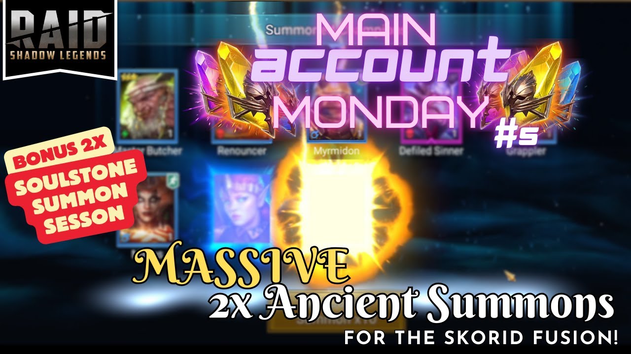 MASSIVE 2x Ancient Summons for Skorid Fusion! Raid: Shadow Legends ...