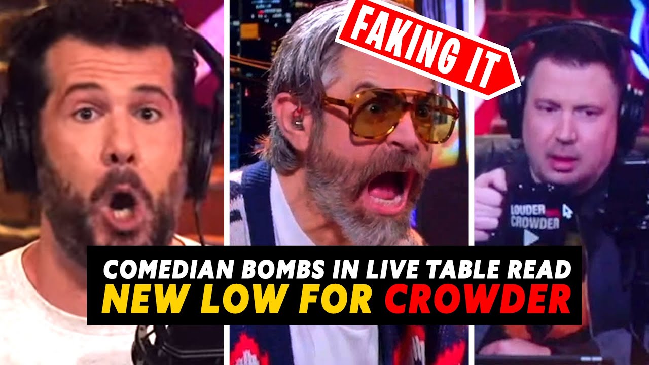 LOUDER WITH CROWDER caught FAKING Sketch... IS TABLE READ Redbar never ...