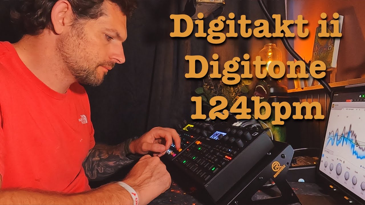 Digitakt 2 - sequencing the Digitone and other TR drum sounds - YouTube