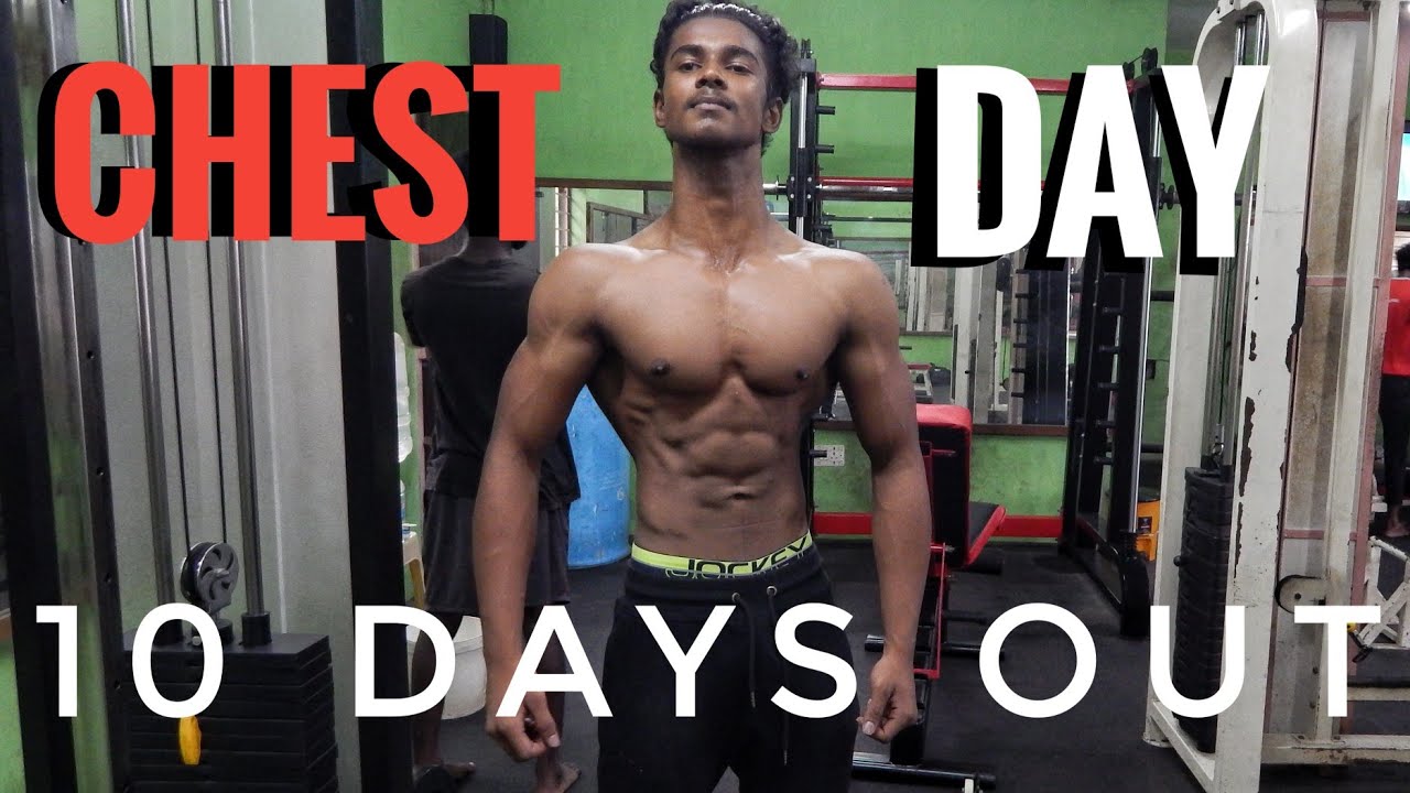 10 days out ️ | Chest day | 4 move chest workout - YouTube