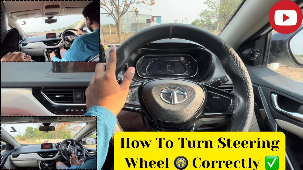 How To Turn Steering Wheel 🛞 Correctly |Driving Lesson| - YouTube