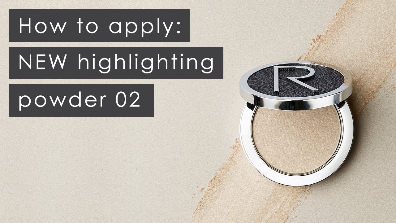 How to apply: NEW highlighting powder 02 - YouTube