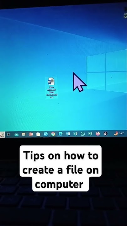Tips on how to create files on computer - YouTube