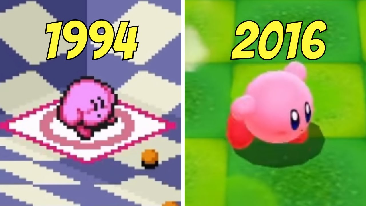 Evolution of 3D Kirby (1994-2016) - YouTube