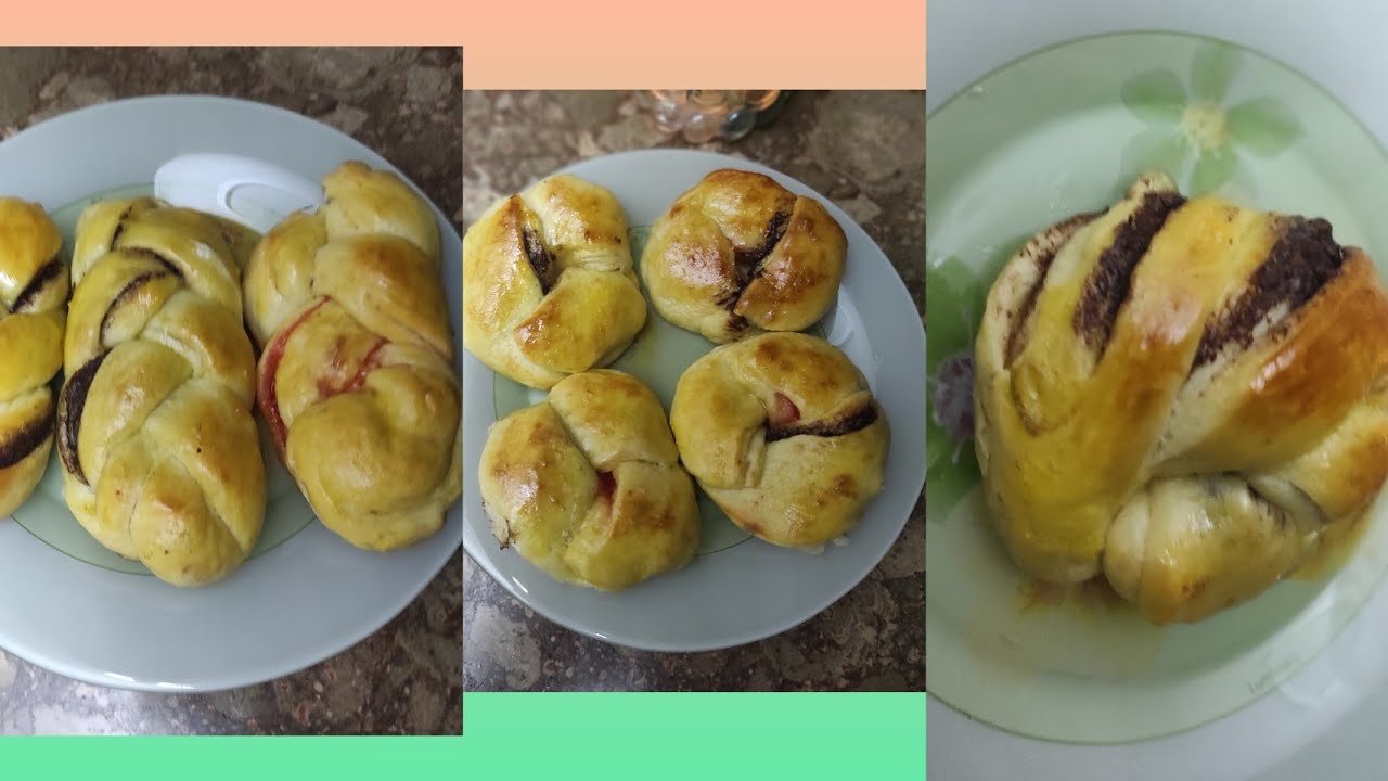 Chocolate stuffed bread - nutella stuffed bread - kid's favourite ...