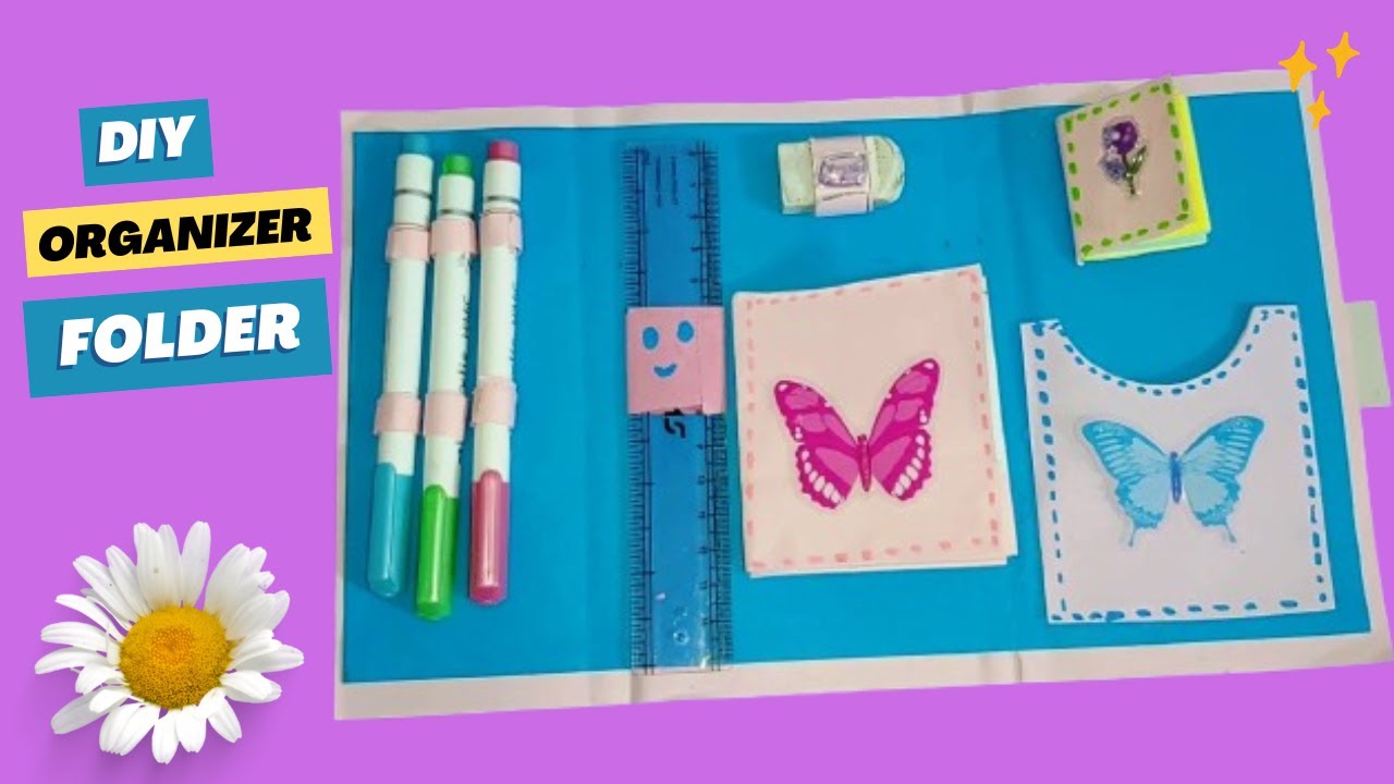 DIY FOLDER ORGANIZER Art Crafts How to make folder organizer from paper ...