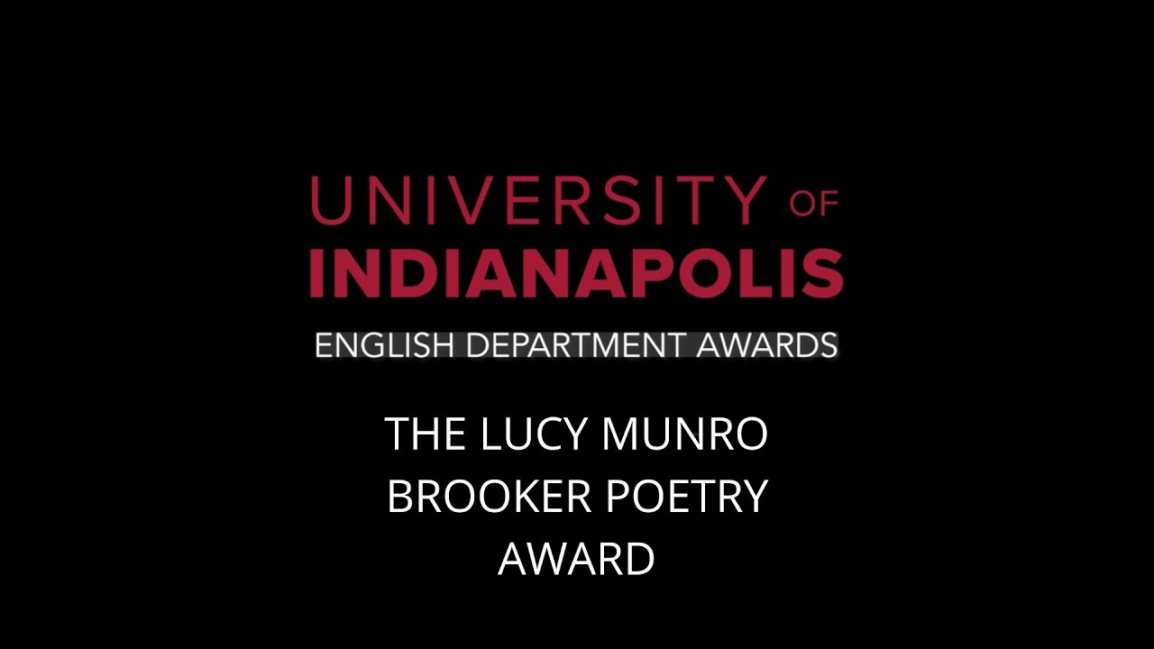 Lucy Munro Brooker Poetry Award - YouTube
