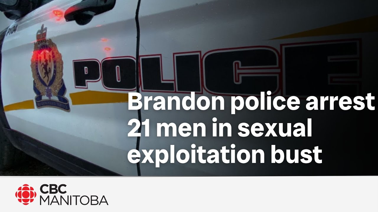 Brandon police arrest 21 men in sexual exploitation bust - YouTube
