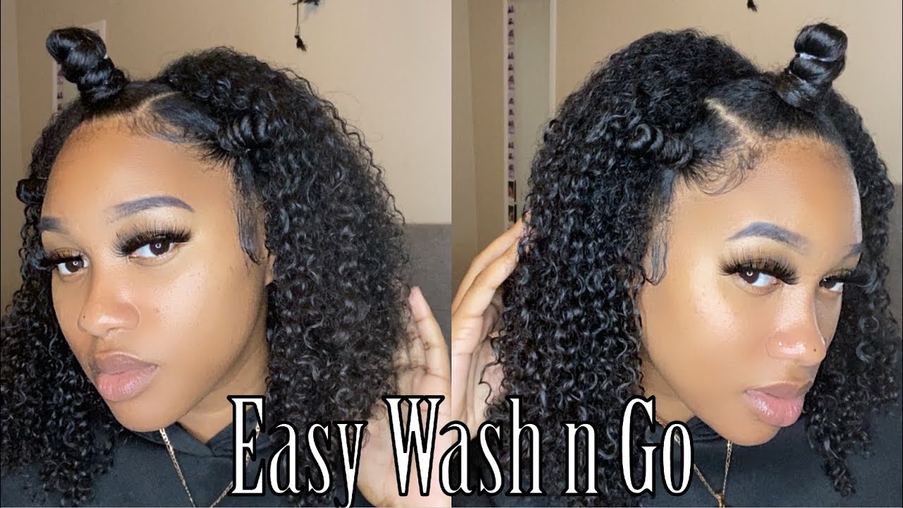 Quick and Easy Wash N Go + Style | Natural Hair | Naturallee Tee - YouTube