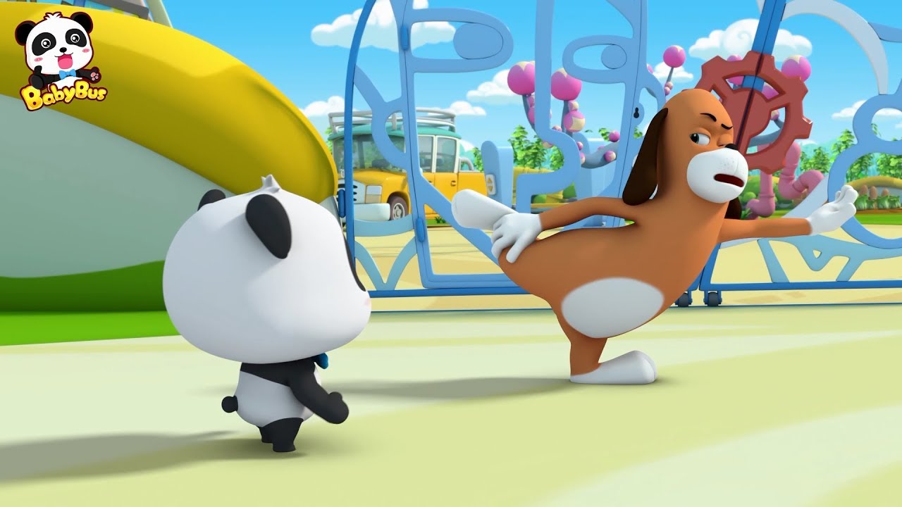 Mr. Dao is Driven Away by Robot Dog | Baby Panda's Magic Tie | Magical ...