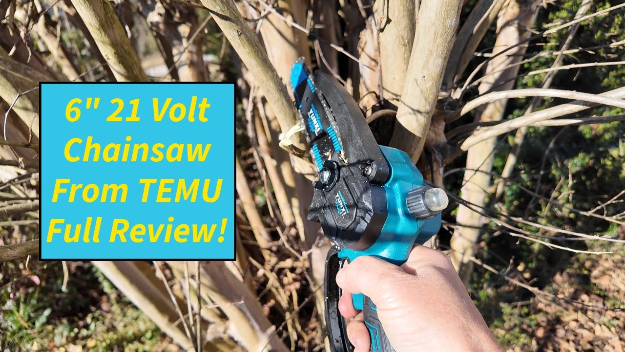 Trying Out My 6" CHAINSAW From TEMU. It's Cheap, But Does It WORK ...