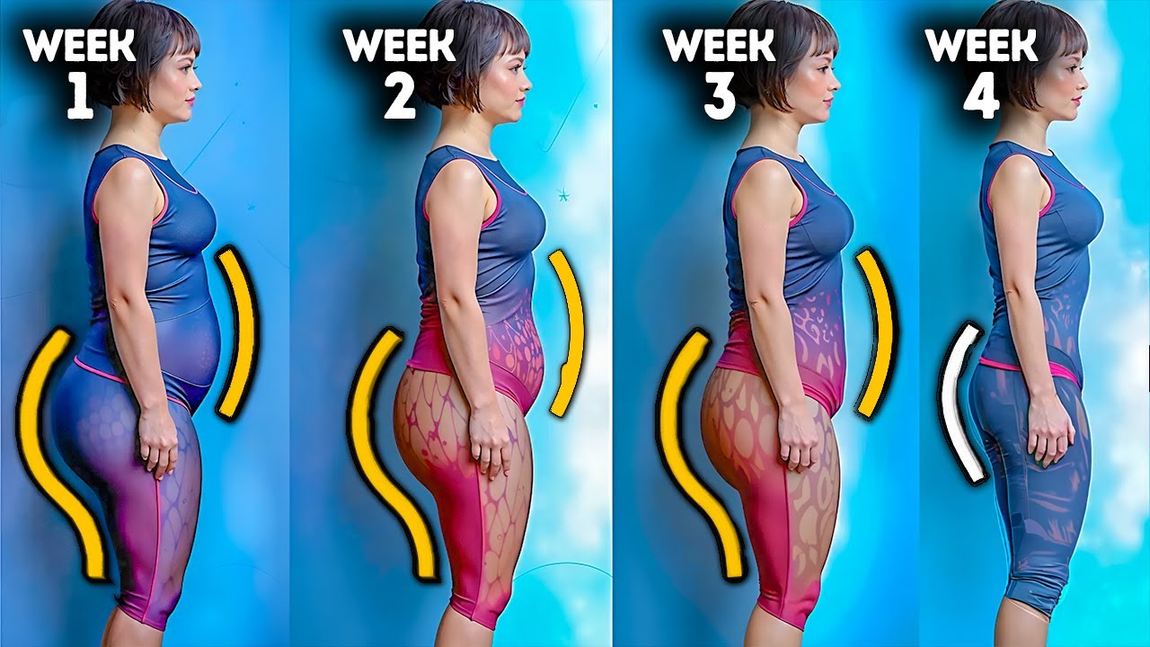 4 WEEKS - BELLY + LOWER BODY TRANSFORMATION AT HOME - YouTube