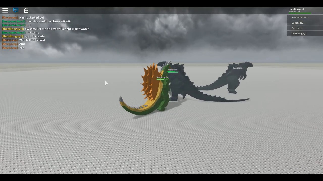 roblox project godzilla godzilla vs gigan - YouTube