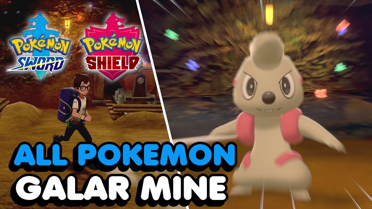 Pokemon Sword & Shield - All Galar Mine Pokemon You Can Catch - YouTube