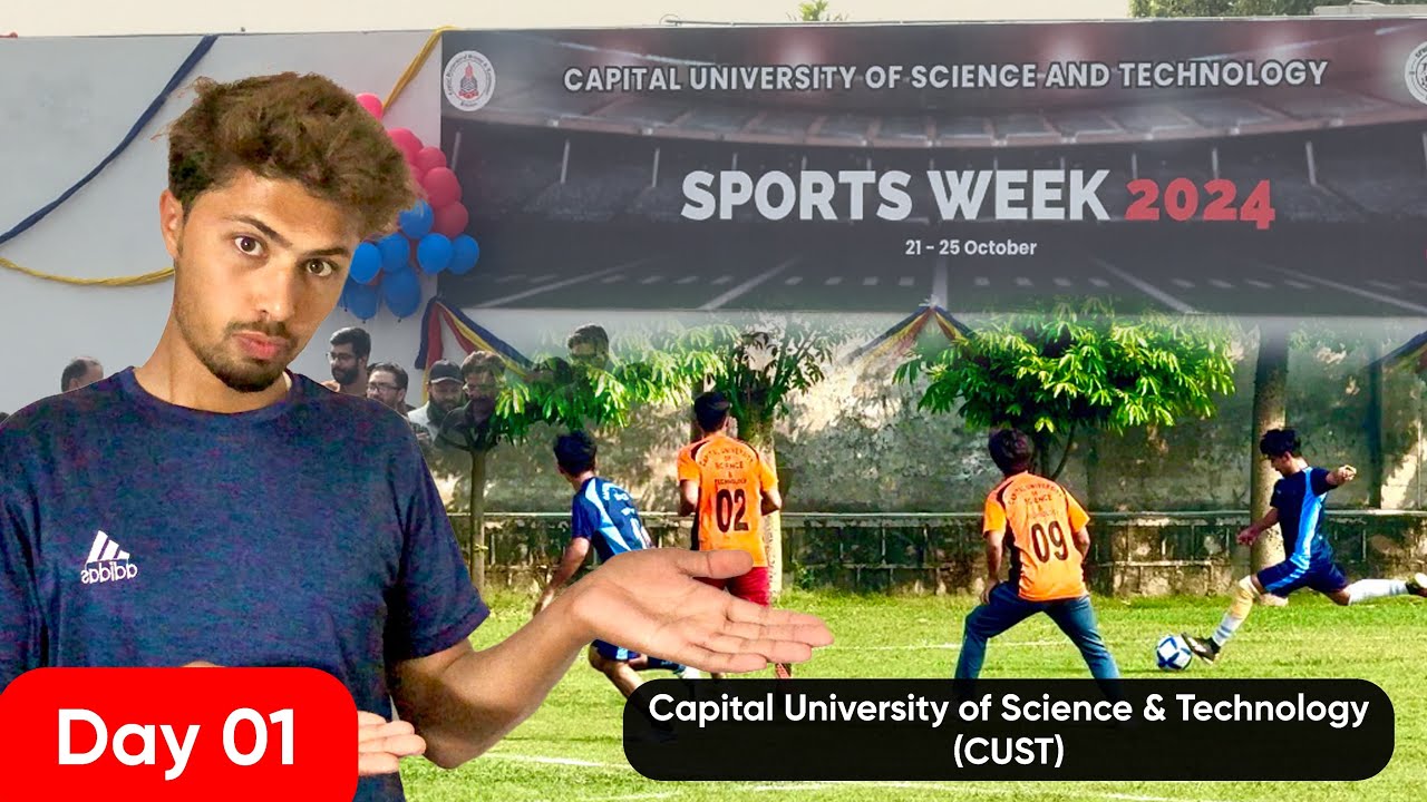 University me Sports week Shuru ho gya😍 |Sports Day 01 | CUST ...