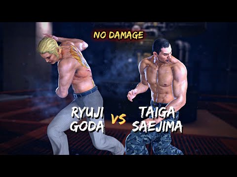 Yakuza Kiwami 2 : Taiga Saejima VS Ryuji Goda (No Damage) [All 3 Battle]