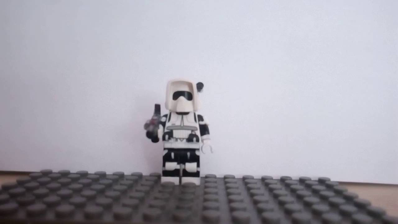 Lego custom scout trooper - YouTube