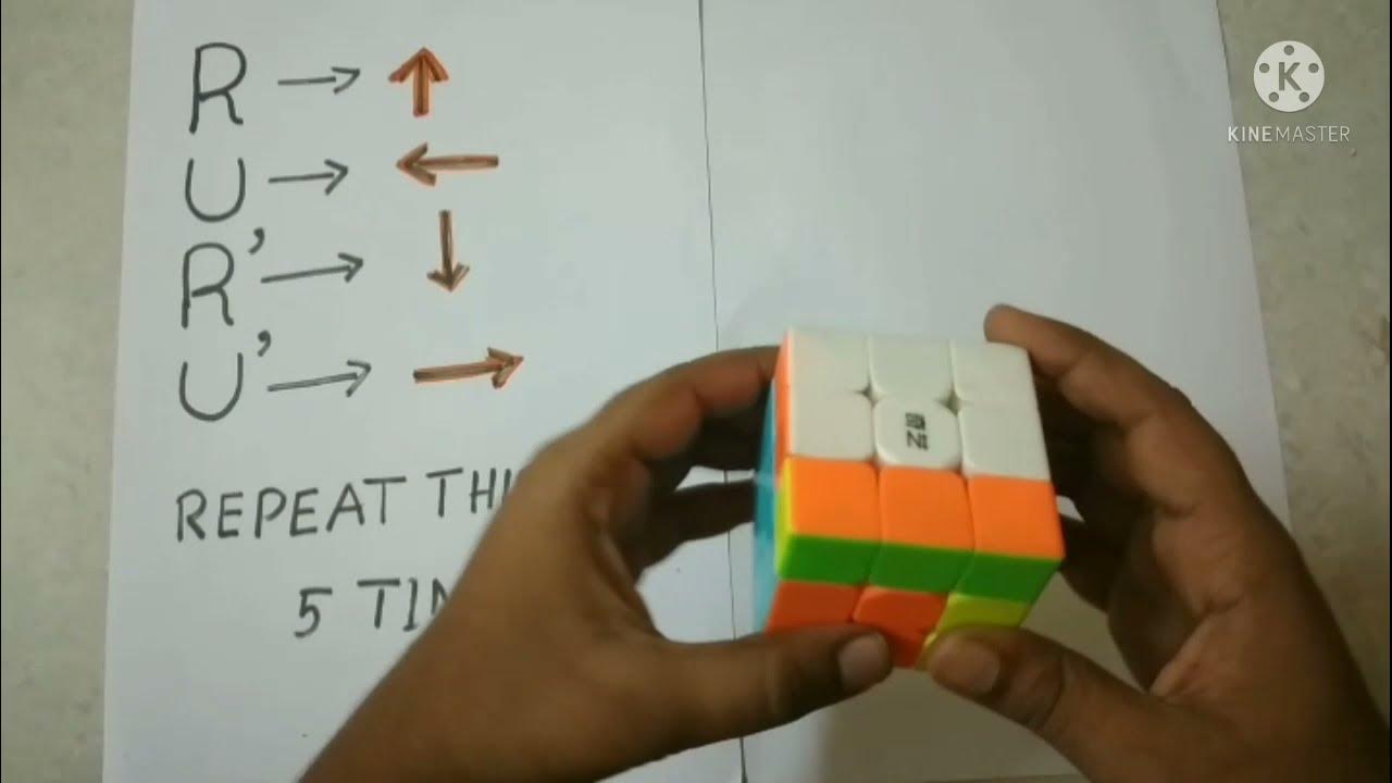 How to solve a 3 by 3 rubik's cube by using a simple method learn to ...