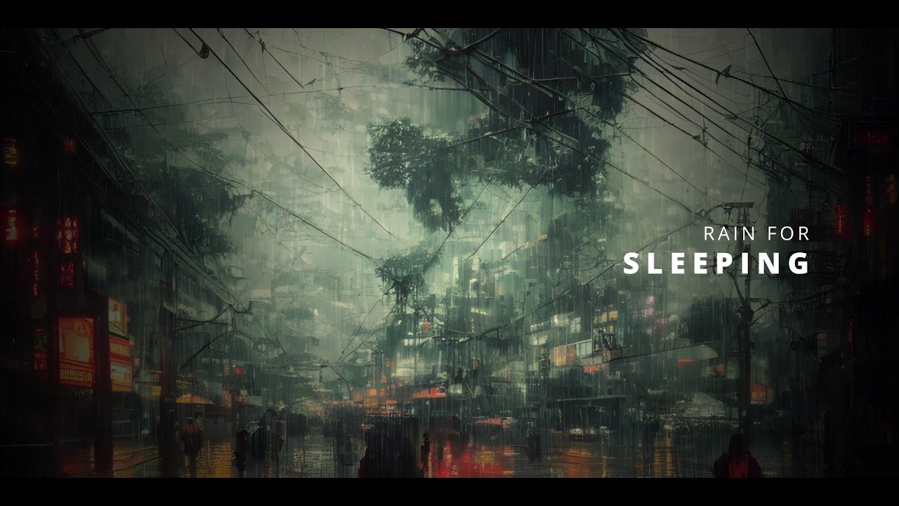 6 Hours of Night Rain Sound Relaxation / Rainfall, ASMR Sleep Rain ...