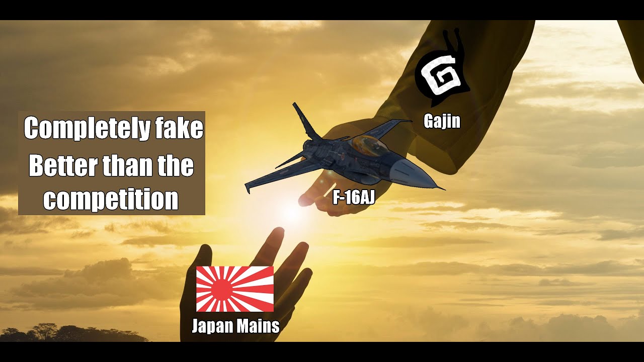 Warthunder F16AJ Fake jet saves Japan - YouTube