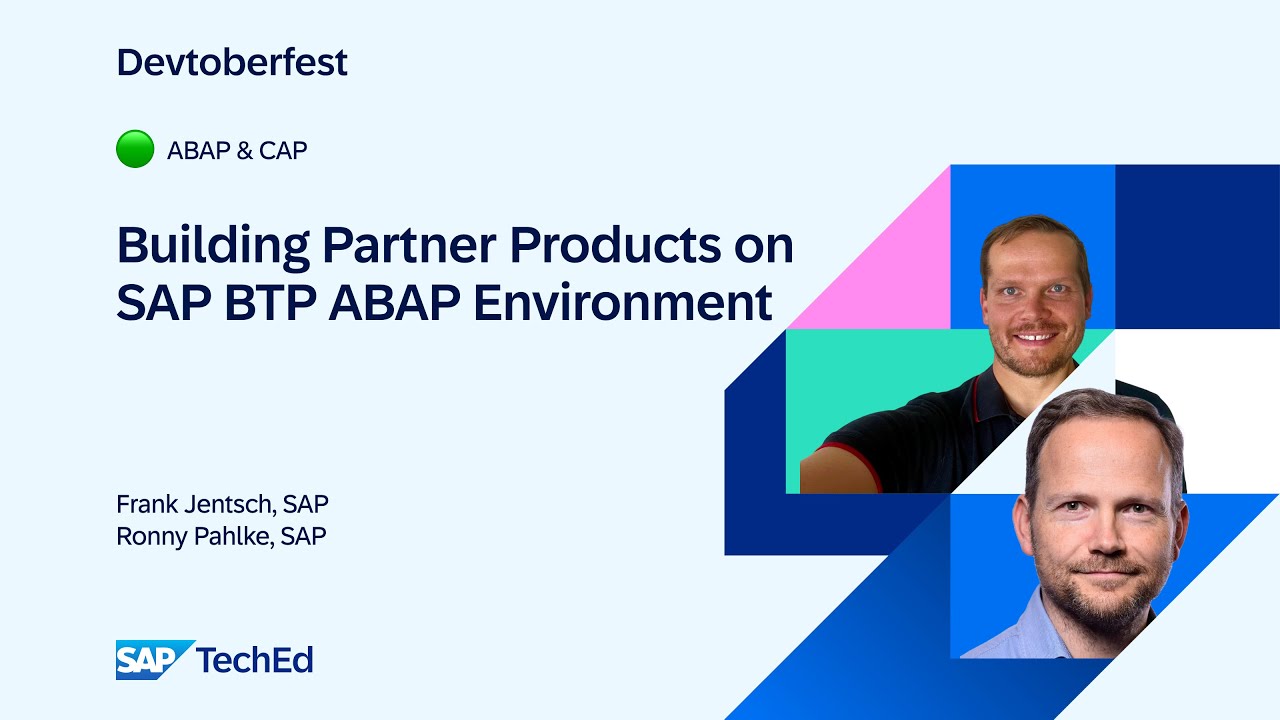🟢 Building Partner Products on SAP BTP ABAP Environment - YouTube