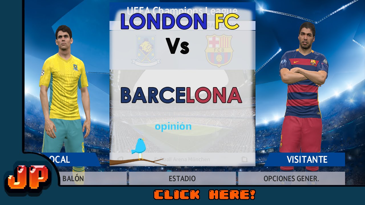 PES 16 | LONDON FC vs BARCELONA [PC] - YouTube