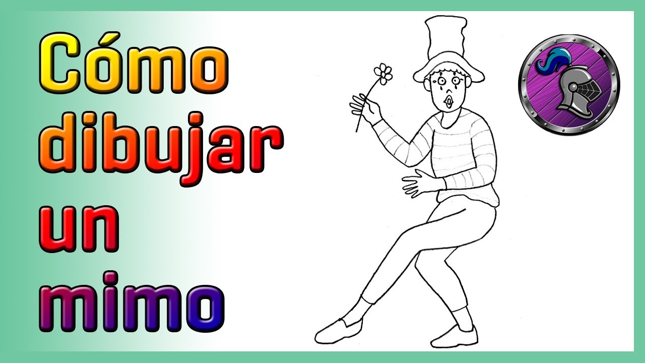 👀Cómo dibujar UN MIMO 👀How to draw A MIME ️😁 - YouTube