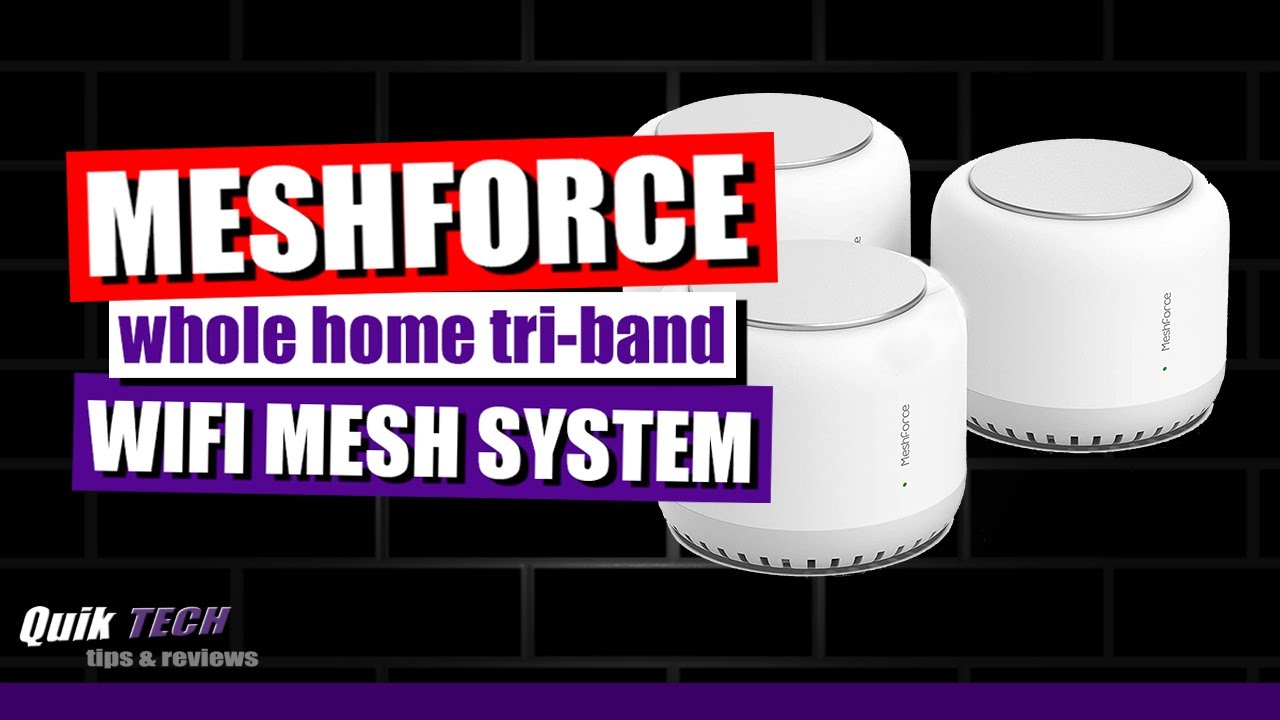 Meshforce M7 Tri Band Mesh System - YouTube