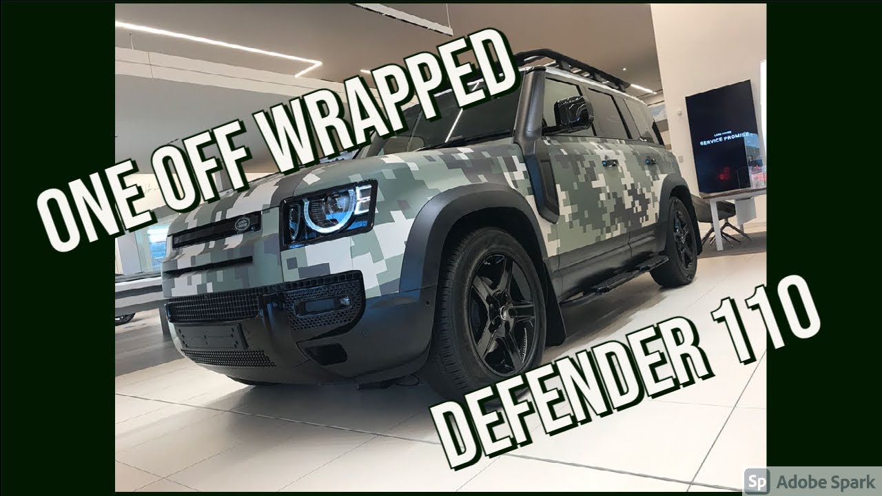 1 of 1 Unique Wrapped Land Rover Defender 110 - YouTube