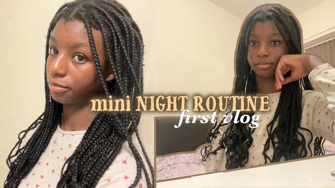 mini NIGHT ROUTINE🧸🕛: grwm for bed, first vlog etc - YouTube