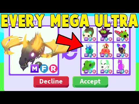 I traded for EVERY MEGA ULTRA RARE PET in Adopt Me! (24 HOURS ONLY)