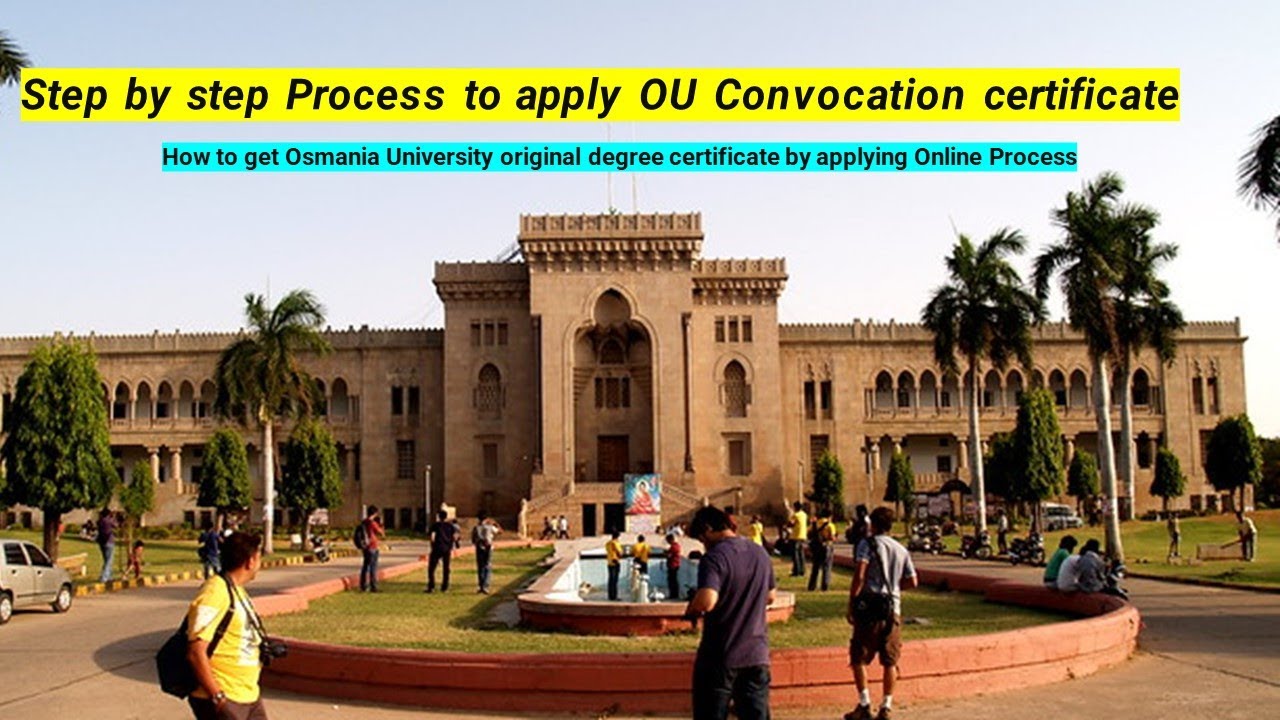 How to apply for OU convocation certificate ,Step by step Process, Fees ...