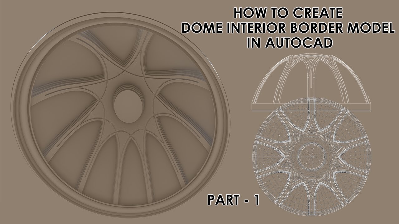 Creating Dome Interior Border In AUTOCAD PART 1 YouTube Creating Dome Interior Border In AUTOCAD PART 1 YouTube