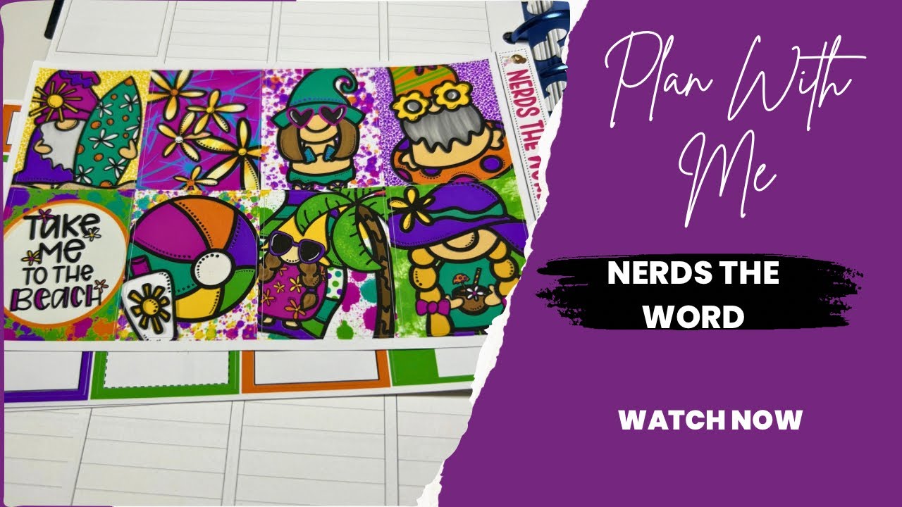 Plan With Me// Featuring Nerds The Word// Avalon and Ninth Planner ...