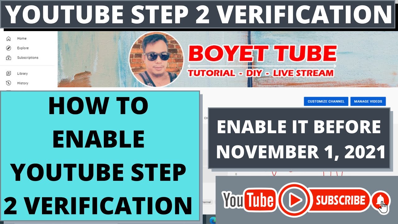 How To Enable YouTube Step 2 Verification 2022 - YouTube
