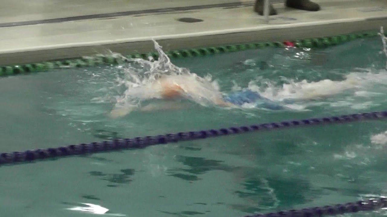 Grace Swims 50M Free - Feb 22, 2020 - YouTube