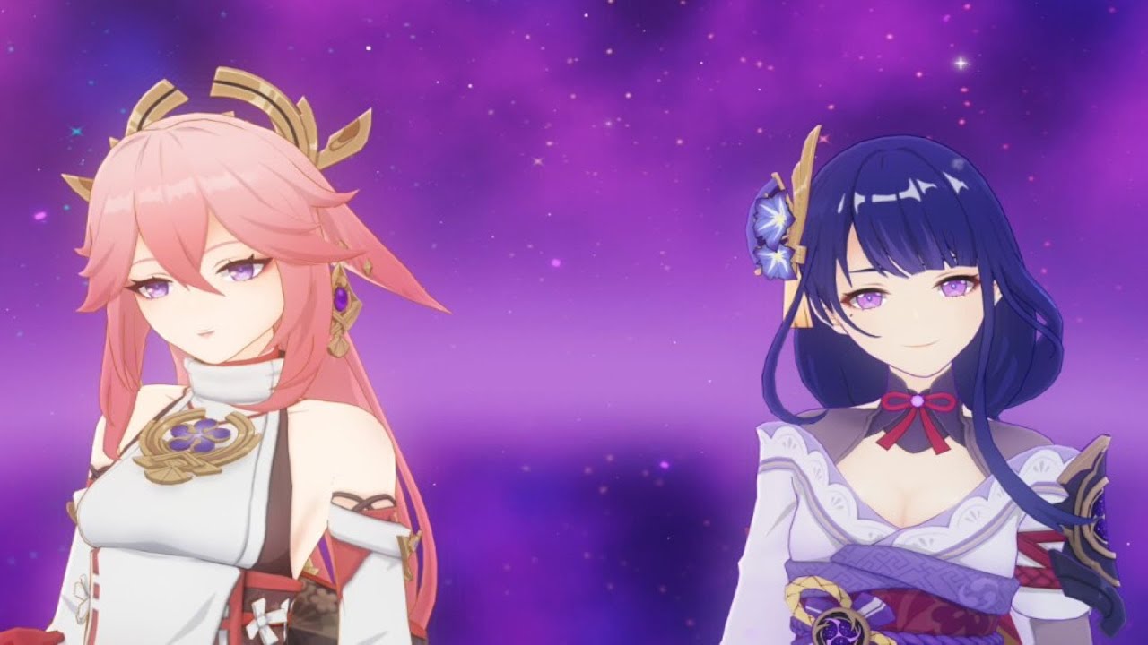 【Genshin Impact MMD】Raiden Shogun/Yae Miko-'GETCHA! - YouTube