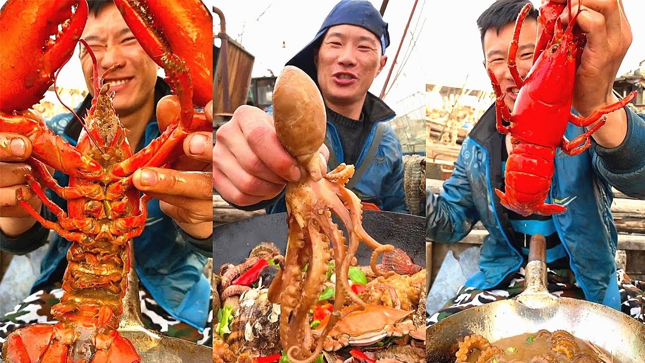 Captain eating seafood dinners are too delicious 666 help you stir-fry ...
