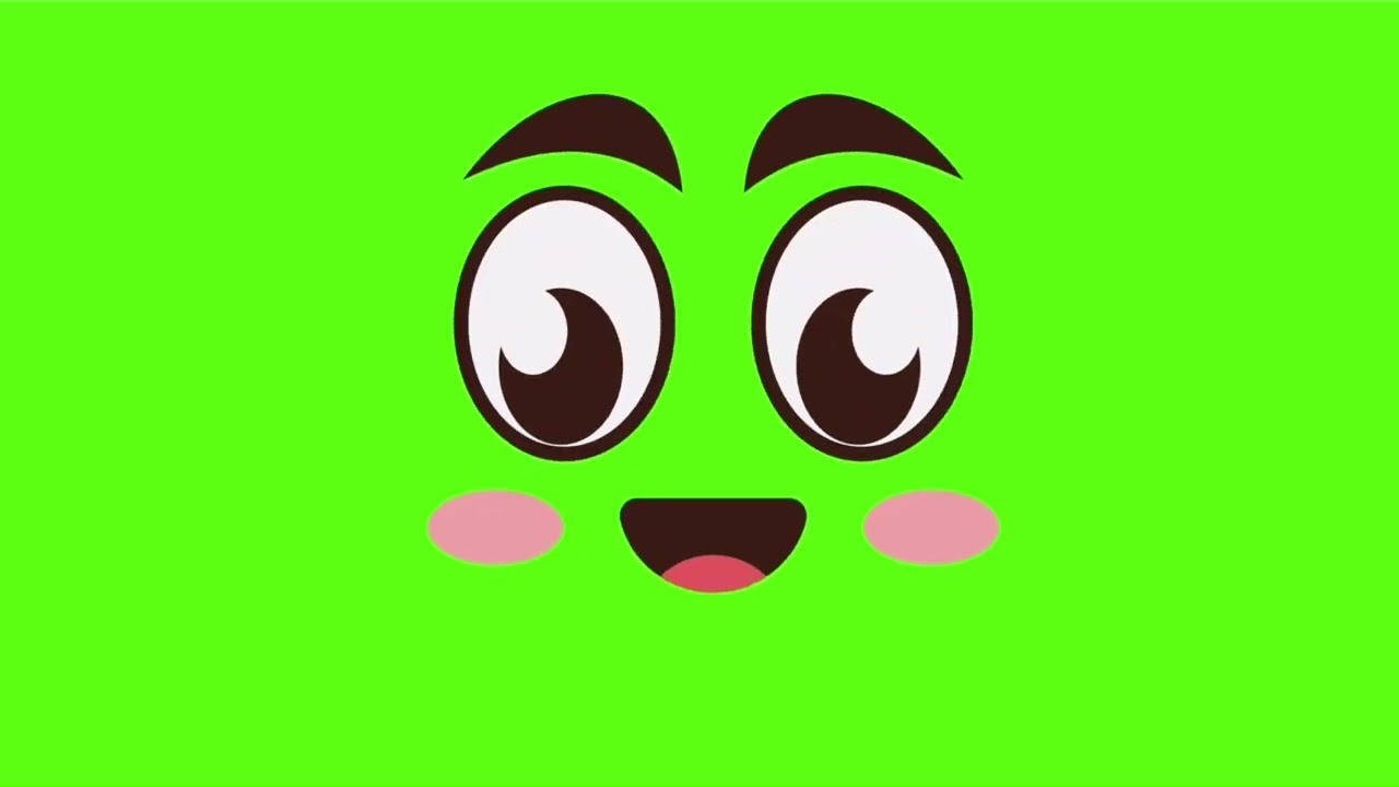 Animated Face Green Screen Overlay | Animation and Motion Graphics for ...