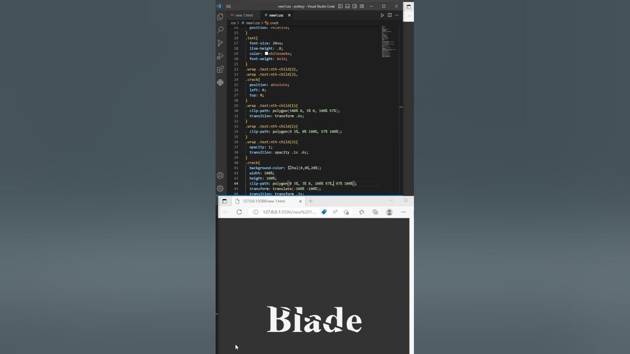 Animated Text Using Html Css Css Html5 Html Webdesign Code Youtube 7612