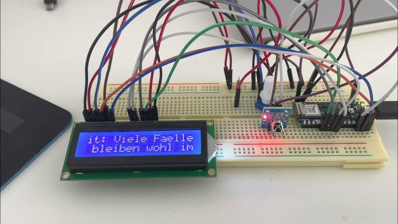 A Wi-Fi connected RSS feed reader with the Arduino Nano RP2040 Connect, an LCD and an remote ...