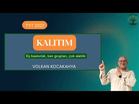 TYT Biyoloji Kampı | 19. Kalıtım-Eş baskınlık, çok alellik, kan grupları YKS2027