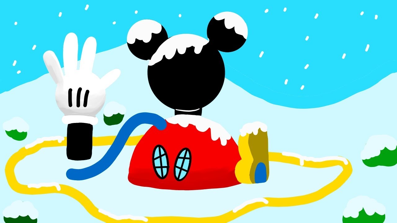 Mickey Mouse Clubhouse The House The Winter Season | Disney Doodles ...