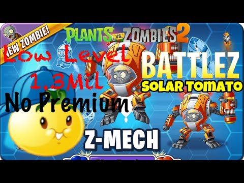 Plants vs Zombies 2 Z Mech Battlez No Premium OVER 1.3Mil Solar Tomato ...